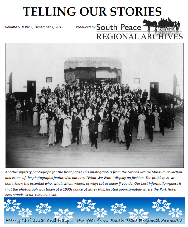 Telling Our Stories - South Peace Regional Archives