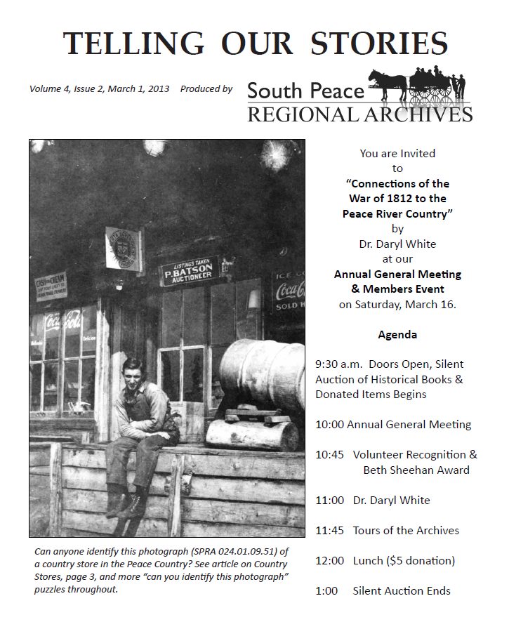 Telling Our Stories - South Peace Regional Archives